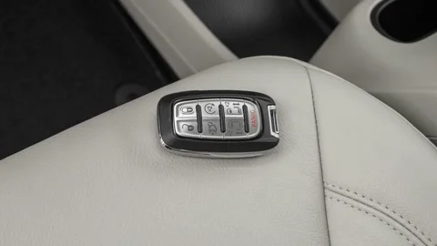 Car passenger seat with keys close up 2... | Stock Video | Pond5