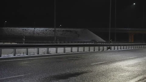 Car Passing Through Night Stock Footage ~ Royalty Free Stock Videos | Pond5