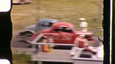 CAR RACE Demolition HOT ROD Drag RACING ... | Stock Video | Pond5