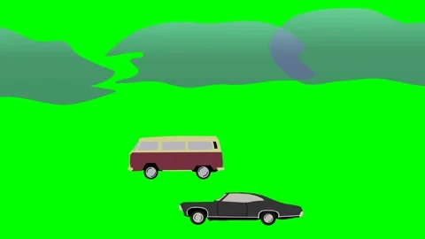 car race on green screen shows clouds sp... | Stock Video | Pond5