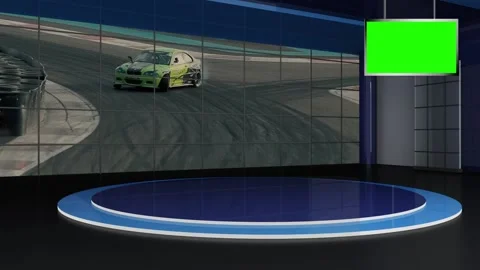 Car Racing-06-Virtual Green Screen Backg... | Stock Video | Pond5