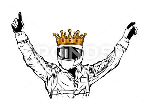 Car racing man cartoon vector illustratio design: Royalty Free #110906318