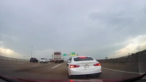 Car Rolls Back In Standstill Traffic, Ho... | Stock Video | Pond5