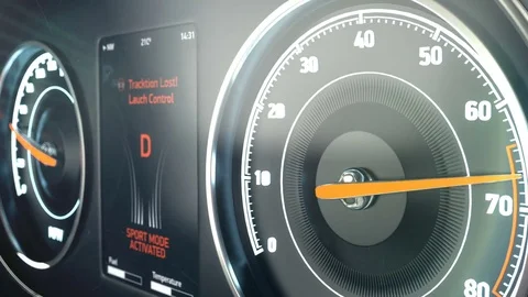 Car Gauge Speed Stock Video Footage | Royalty Free Car Gauge Speed ...