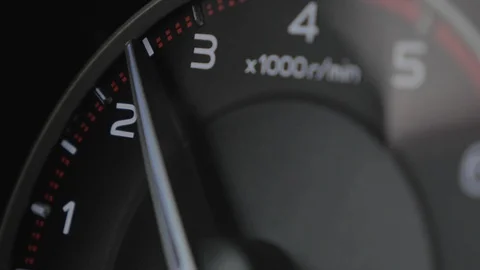 Car Speedometer moving in 4K. Close up v... | Stock Video | Pond5