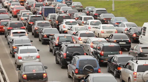 Highway Traffic Jam Stock Footage ~ Royalty Free Stock Videos | Pond5