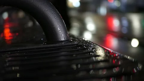 Car traffic lights reflection on bus sto... | Stock Video | Pond5