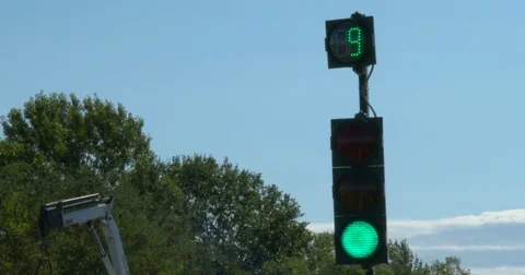 Car traffic lights sign sequence with re... | Stock Video | Pond5