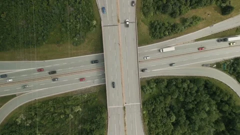 Roadway Roundabout Stock Videos – Royalty-Free HD & 4K Videos