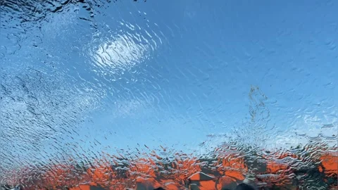Car wash. View from inside the automobil... | Stock Video | Pond5