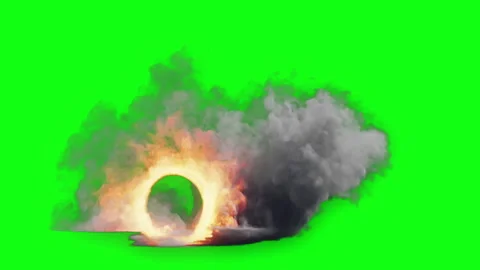 Car wheel on fire, Green Screen Chromake... | Stock Video | Pond5