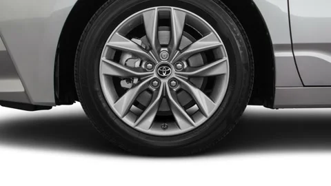 Car wheel side view Celestial Silver Met... | Stock Video | Pond5