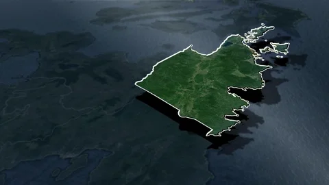 Caraga Region - Animation Map | Stock Video | Pond5