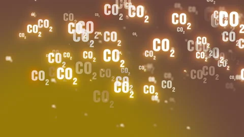 Carbon Dioxide CO2 Particle Animation on... | Stock Video | Pond5