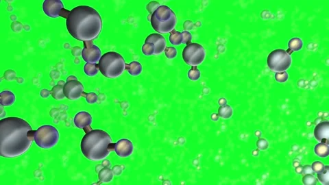 Carbon dioxide particles with Carbon and... | Stock Video | Pond5