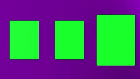 The card in Green screen with rotating s... | Stock Video | Pond5