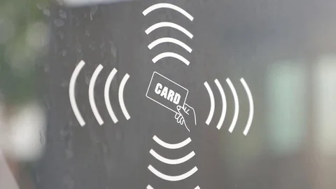 Card Scaning Screen Sign for Automatic D... | Stock Video | Pond5
