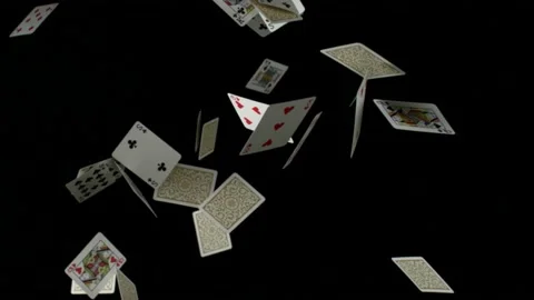 Cards, Scattering, Falling, Droping | Stock Video | Pond5
