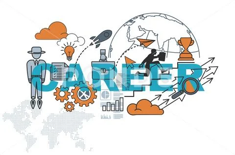Career banner background design concept Illustration #93379664