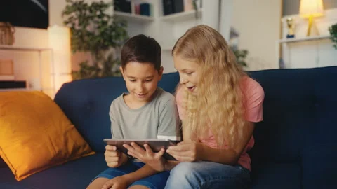 Sister Brother Scroller Stock Footage ~ Royalty Free Stock Videos | Pond5