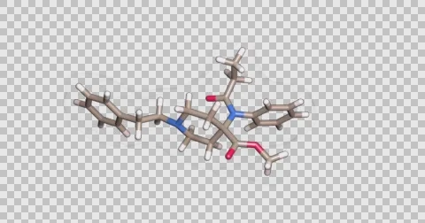 Carfentanil , carfentanyl , Wildnil mol... | Stock Video | Pond5