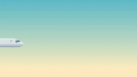 Cargo airplane flying HD animation | Stock Video | Pond5