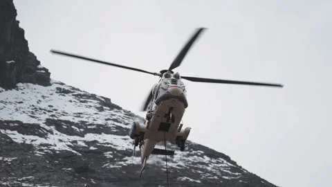 Cargo Helicopter Landing Stock Footage ~ Royalty Free Stock Videos | Pond5