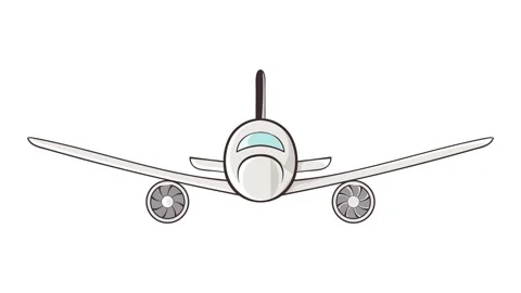 Cargo plane icon animation | Stock Video | Pond5