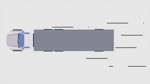 Cargo truck. Animation of container carg... | Stock Video | Pond5