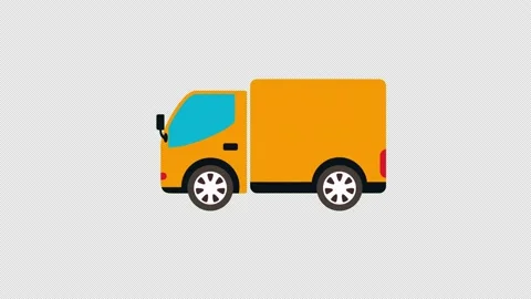 cargo truck car icon Animation. Vehicle ... | Stock Video | Pond5