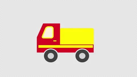 cargo truck car icon Animation. Vehicle ... | Stock Video | Pond5