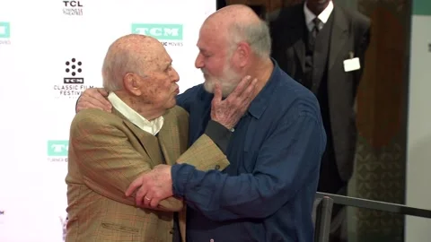 Carl Reiner and Rob Reiner Hand and Foot... | Stock Video | Pond5