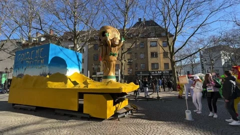 Carnival float exhibited in Cologne, Ger... | Stock Video | Pond5