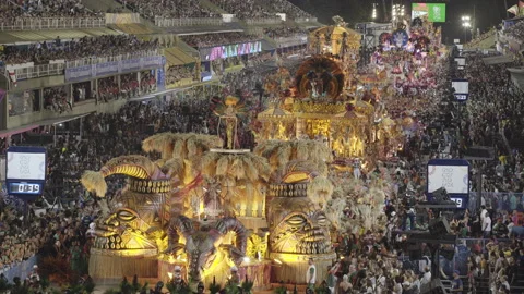 Carnival Float from Grande Rio Samba Sch... | Stock Video | Pond5