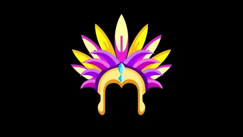 Carnival icons pack on Black Background.... | Stock Video | Pond5