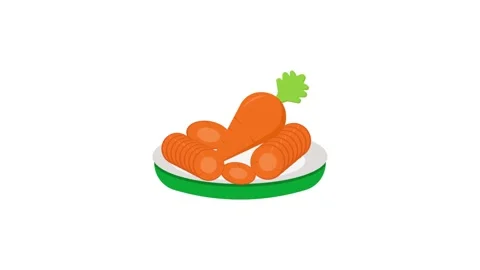 Carrot icon animation for motion graphic... | Stock Video | Pond5