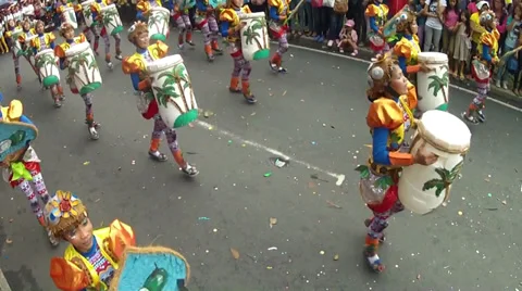 carrying barrel coconut husk helmet and ... | Stock Video | Pond5