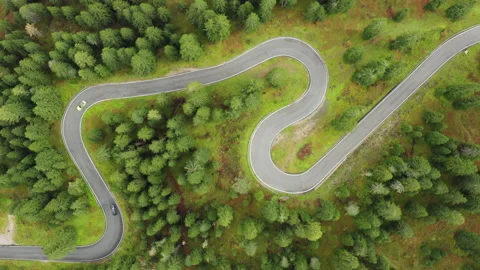 Cars on driveway of famous Snake Road of... | Stock Video | Pond5