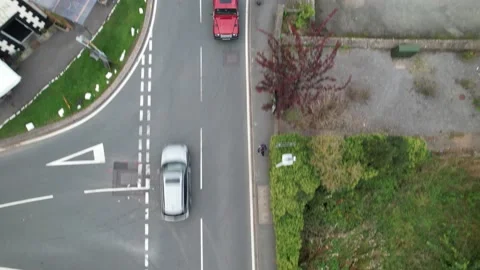 Cars Driving Through Intersection Stock Video Footage | Royalty Free ...