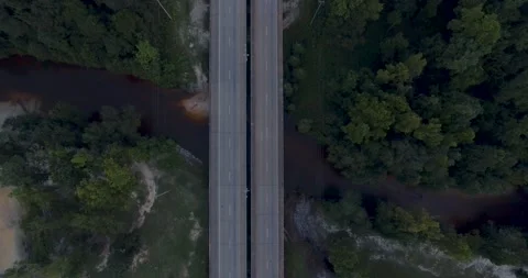 Cars passing on rural two lane road brid... | Stock Video | Pond5