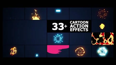 After Effects: Cartoon Action Effects | After Effects #233058058