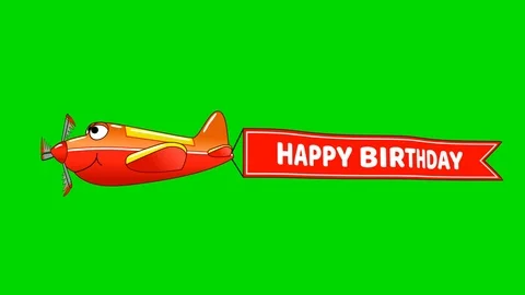 Happy Birthday Airplane Stock Videos – Royalty-Free HD & 4K Videos