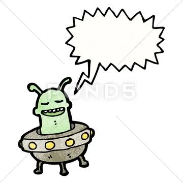 Cartoon alien invader: Graphic #35447037