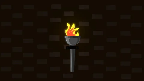 Cartoon Ancient Torch | Stock Video | Pond5