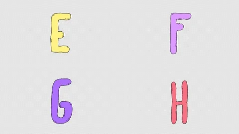 Cartoon Animated Alphabet Motion Graphic... | Stock Video | Pond5