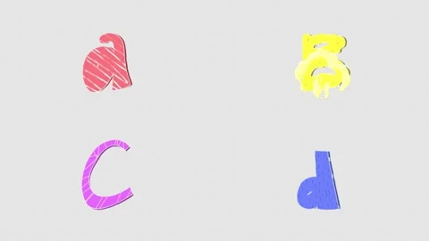 Cartoon Animated Alphabet Motion Graphic... | Stock Video | Pond5