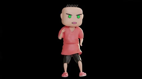 cartoon animation 3d character dancing | Stock Video | Pond5