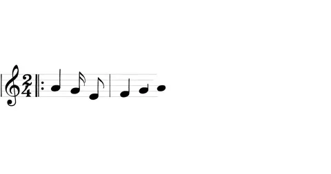 Cartoon animation black music notes on w... | Stock Video | Pond5