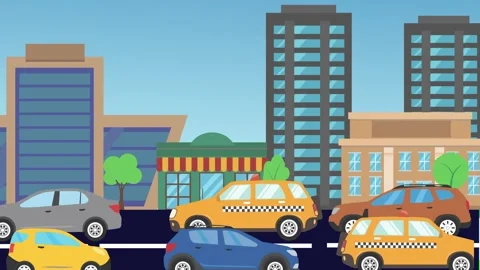 Cartoon City Stock Video Footage | Royalty Free Cartoon City Videos | Pond5