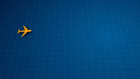 Cartoon animation of paper airplane flyi... | Stock Video | Pond5